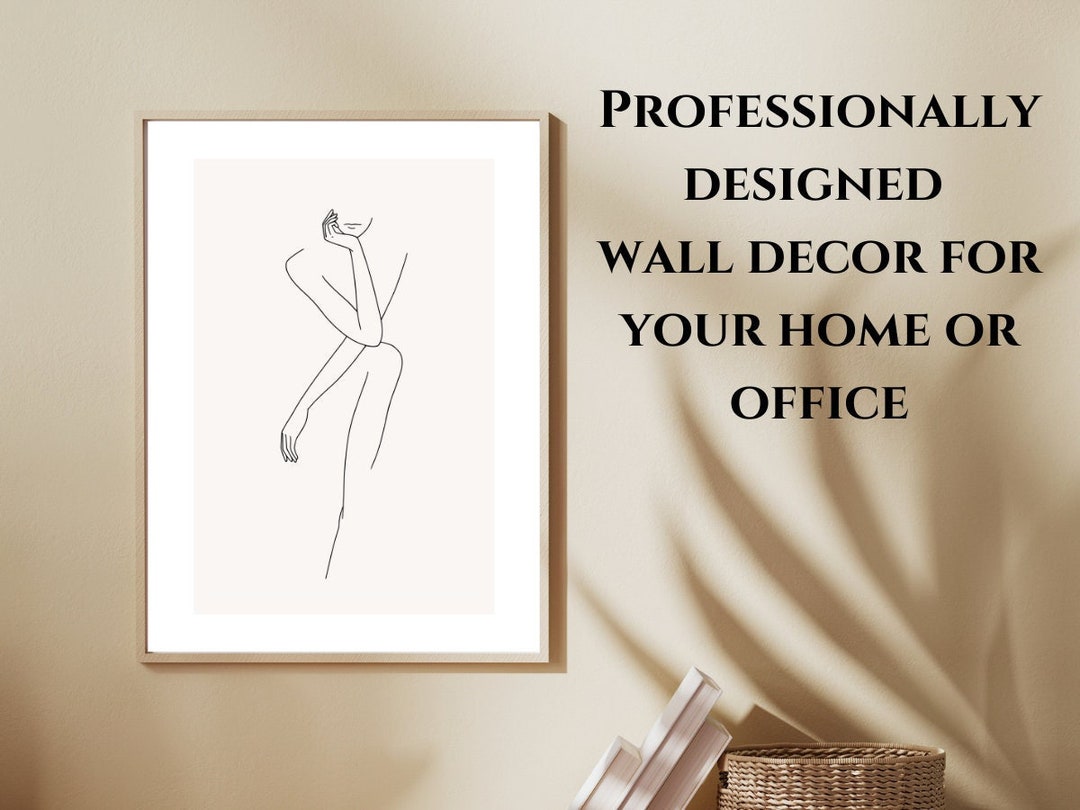 Instant Download Women's Silhouette Wall Art: Trendy Minimalist Wall ...