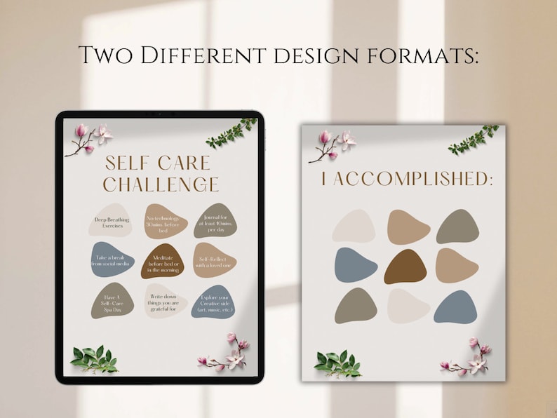 Self Care Challenge Worksheet, 30 Day Challenge, iPad Worksheet, Self ...