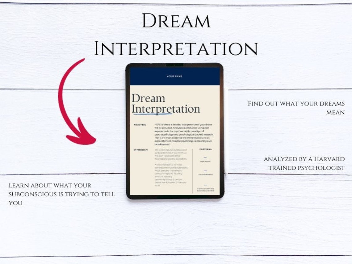Personalized Dream Interpretation: Psychology-backed Analysis PDF Gifts ...