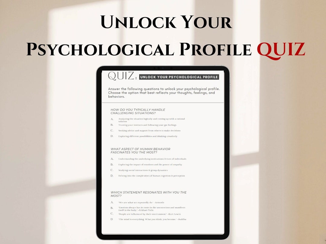 Quiz Questions, Quiz Template, Psychology Quiz, Mindfulness, Self Care ...