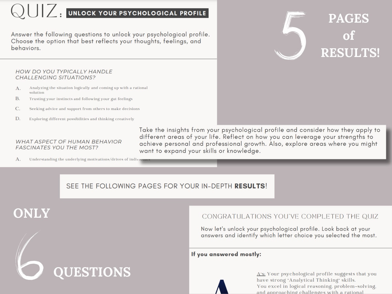 Quiz Questions, Quiz Template, Psychology Quiz, Mindfulness, Self Care ...