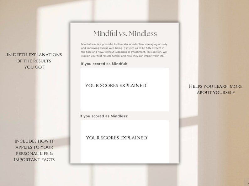 Mindfulness Quiz, Quiz Template | Personality Quiz, Self Care, Self ...