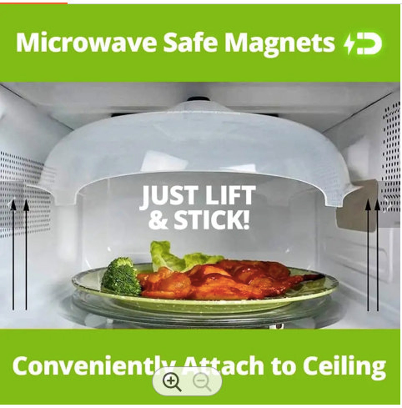 2 Set of Magnetic Microwave Food Cover Clear Plastic - Etsy