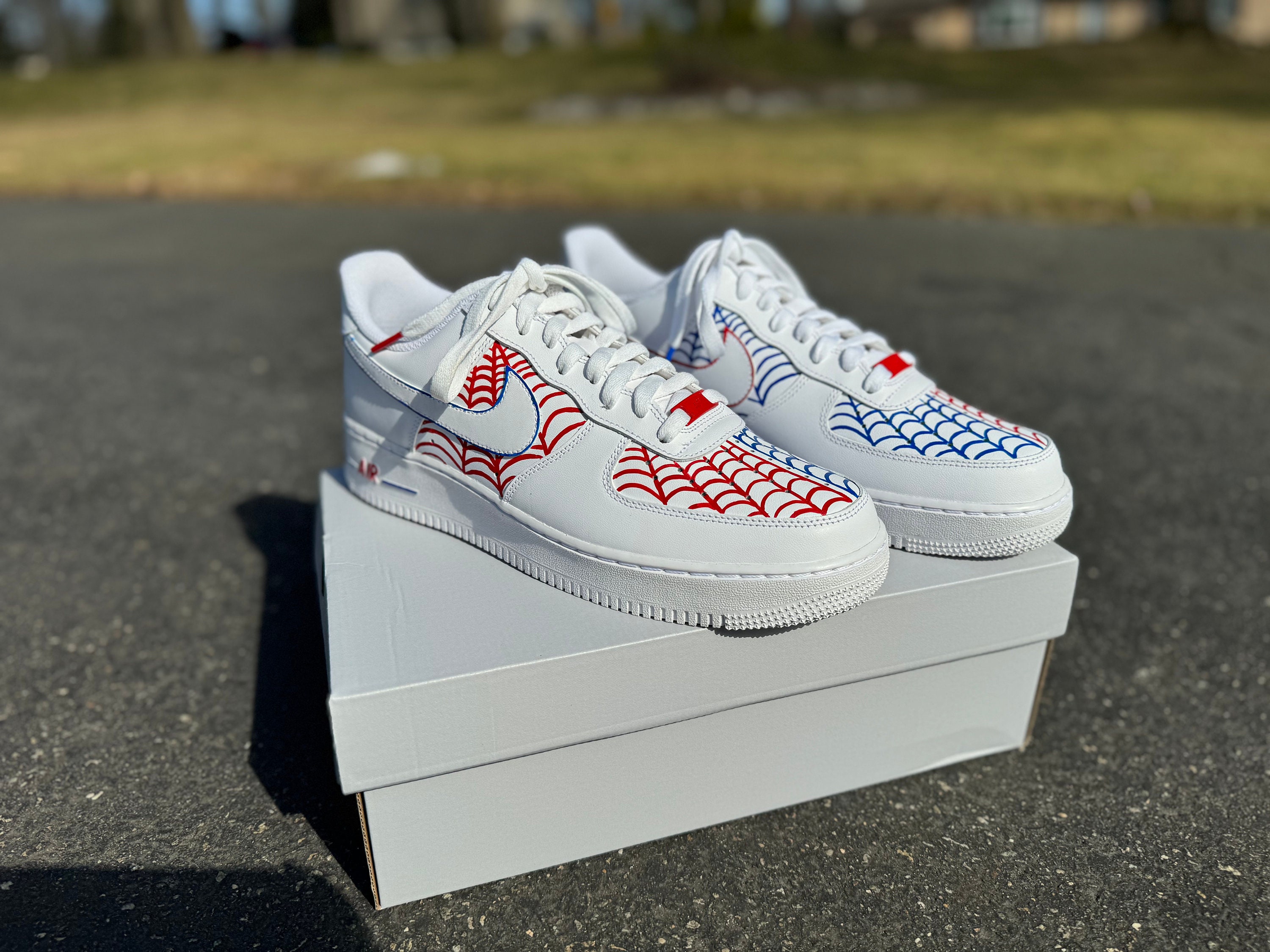 Custom Spider Web Air Force 1 Sneakers, Multi-color Optional - Etsy