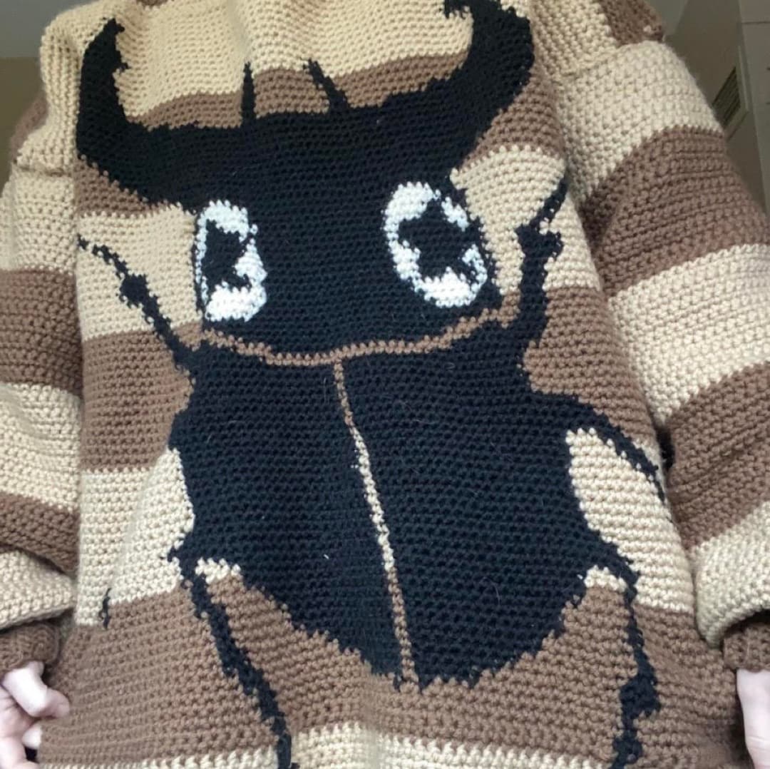 Beetle Bug Crochet Sweater Pattern - Etsy