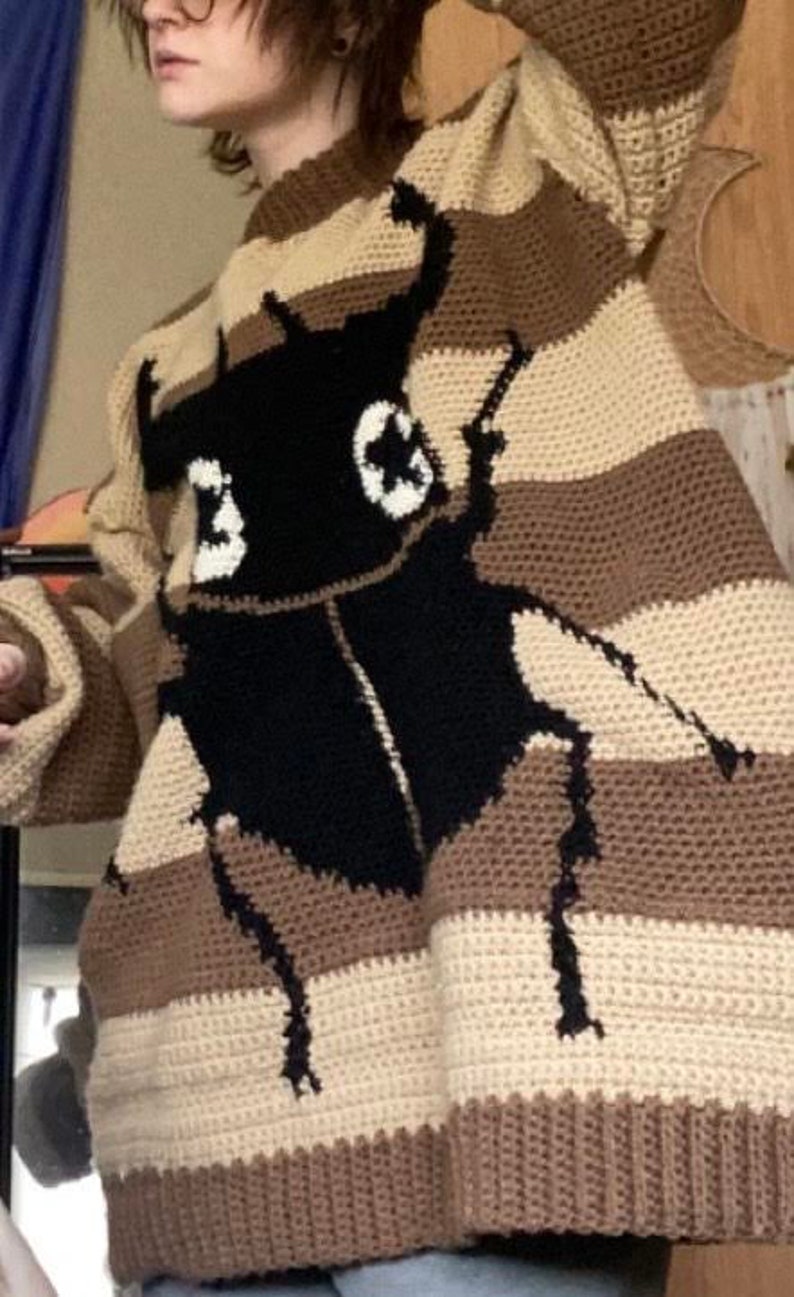 Beetle Bug Crochet Sweater Pattern - Etsy
