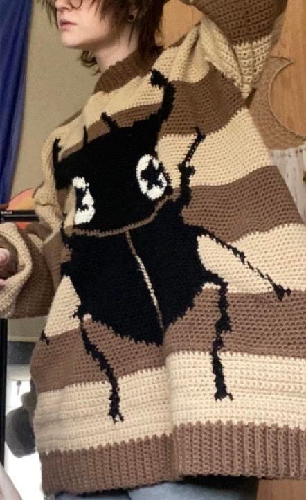 Beetle Bug Crochet Sweater Pattern - Etsy