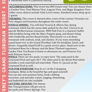 WDW Resort Guides - Etsy