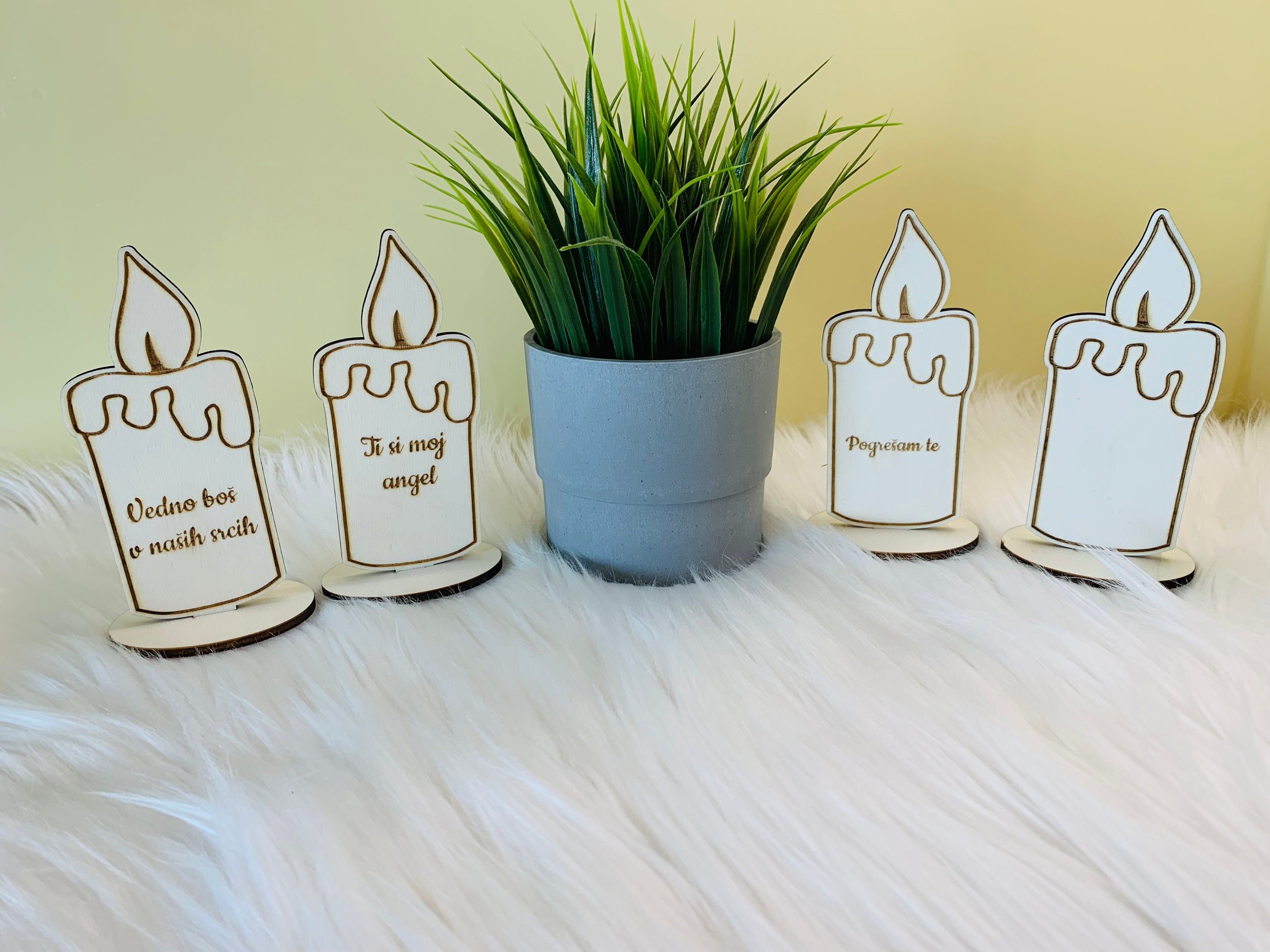 Wooden Grave Candles Laser Cut File - Etsy