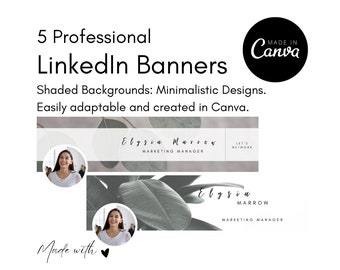 Linkedin Banner Professional / Ready to Download / Canva Template - Etsy