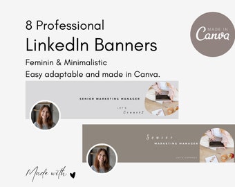 Linkedin Banner Professional / Ready to Download / Canva Template - Etsy