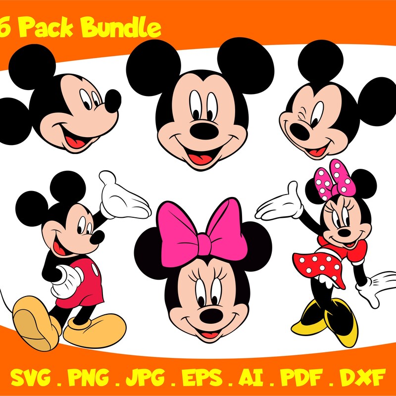 Mickey Mouse Svg Files - Etsy