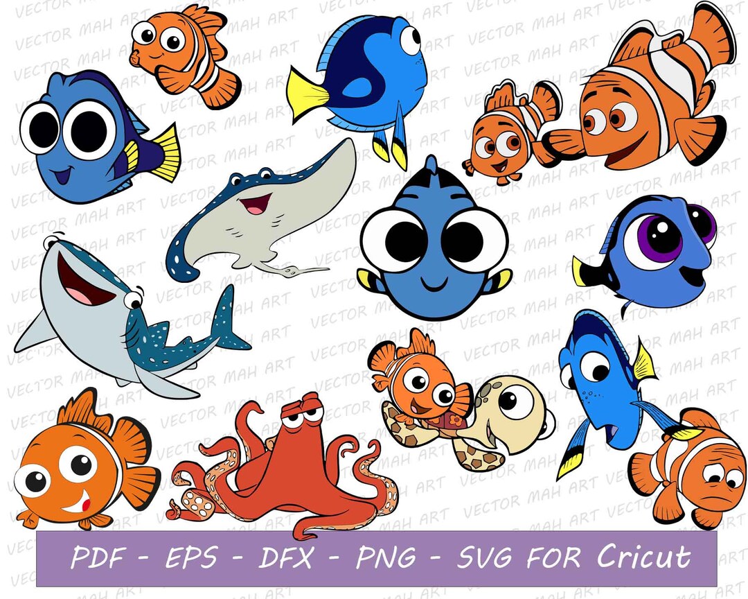 Finding-Nemo Svg Bundle Finding-Nemo Png Finding-Nemo - Etsy España