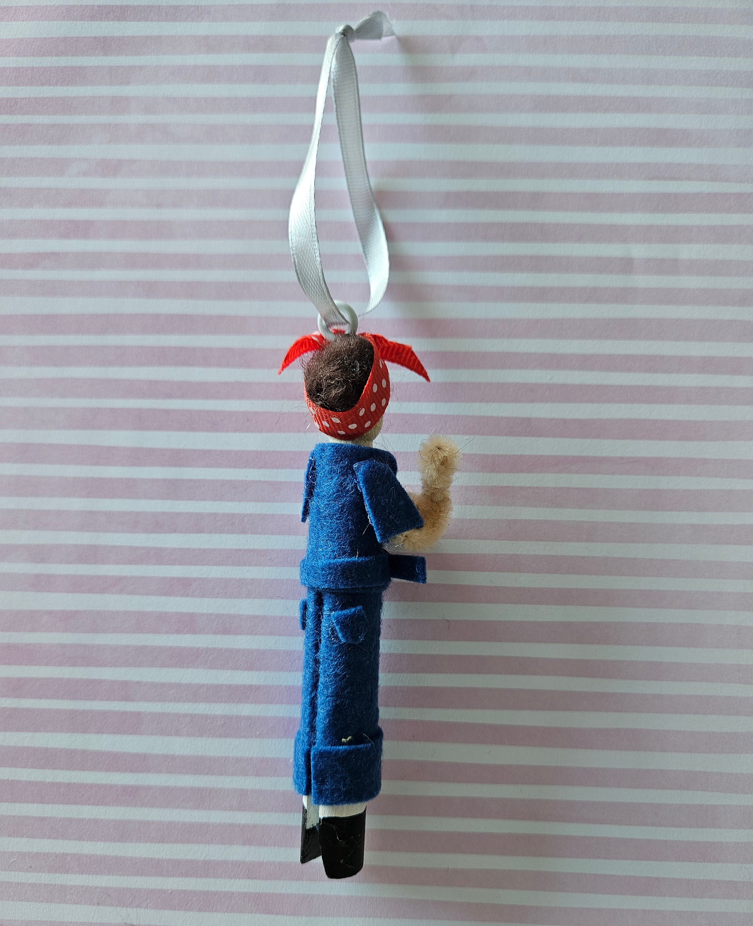 Clothespin Doll of Rosie the Riveter and Women's Power at the Work Day ...
