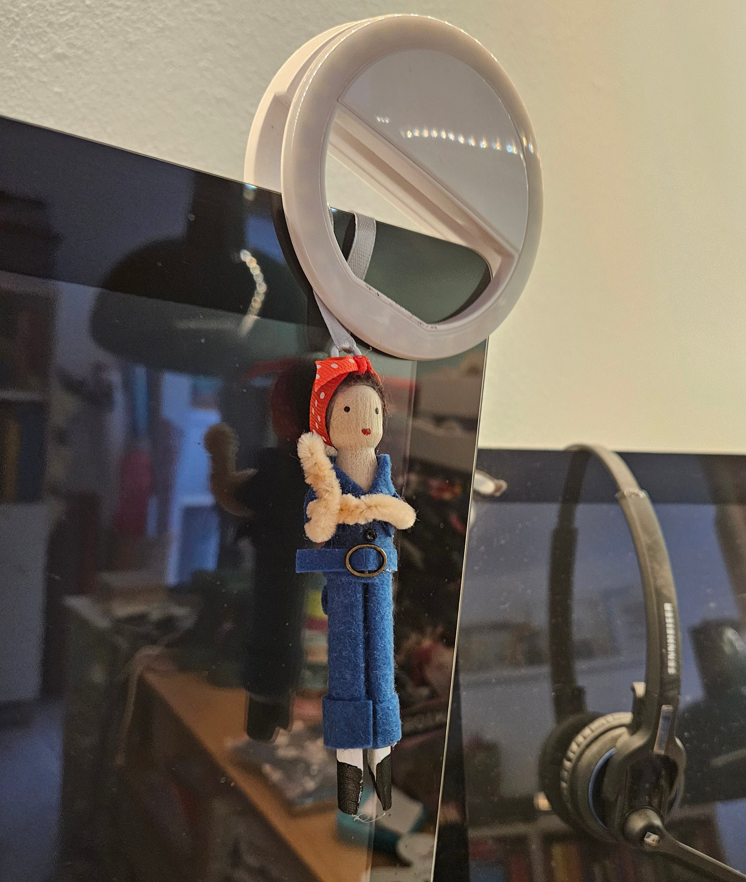 Clothespin Doll of Rosie the Riveter and Women's Power at the Work Day ...