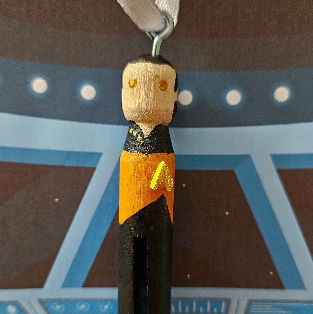 Minimalist Lieutenant Commander Data Clothespin Doll, an Android to ...