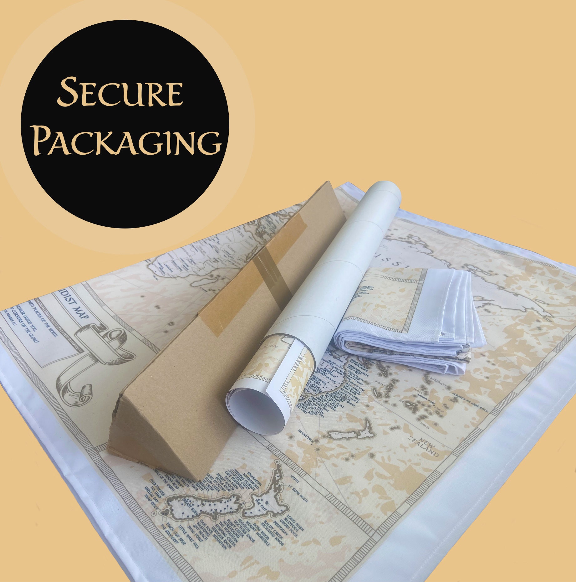 Rude World Map, Explore the World's Funniest Place Names, Funny Wall ...