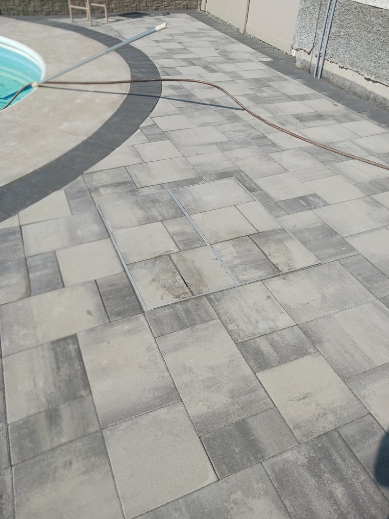 Paverpals Hidden Access Covers: Seamlessly Blend Pool Skimmer, Septic ...