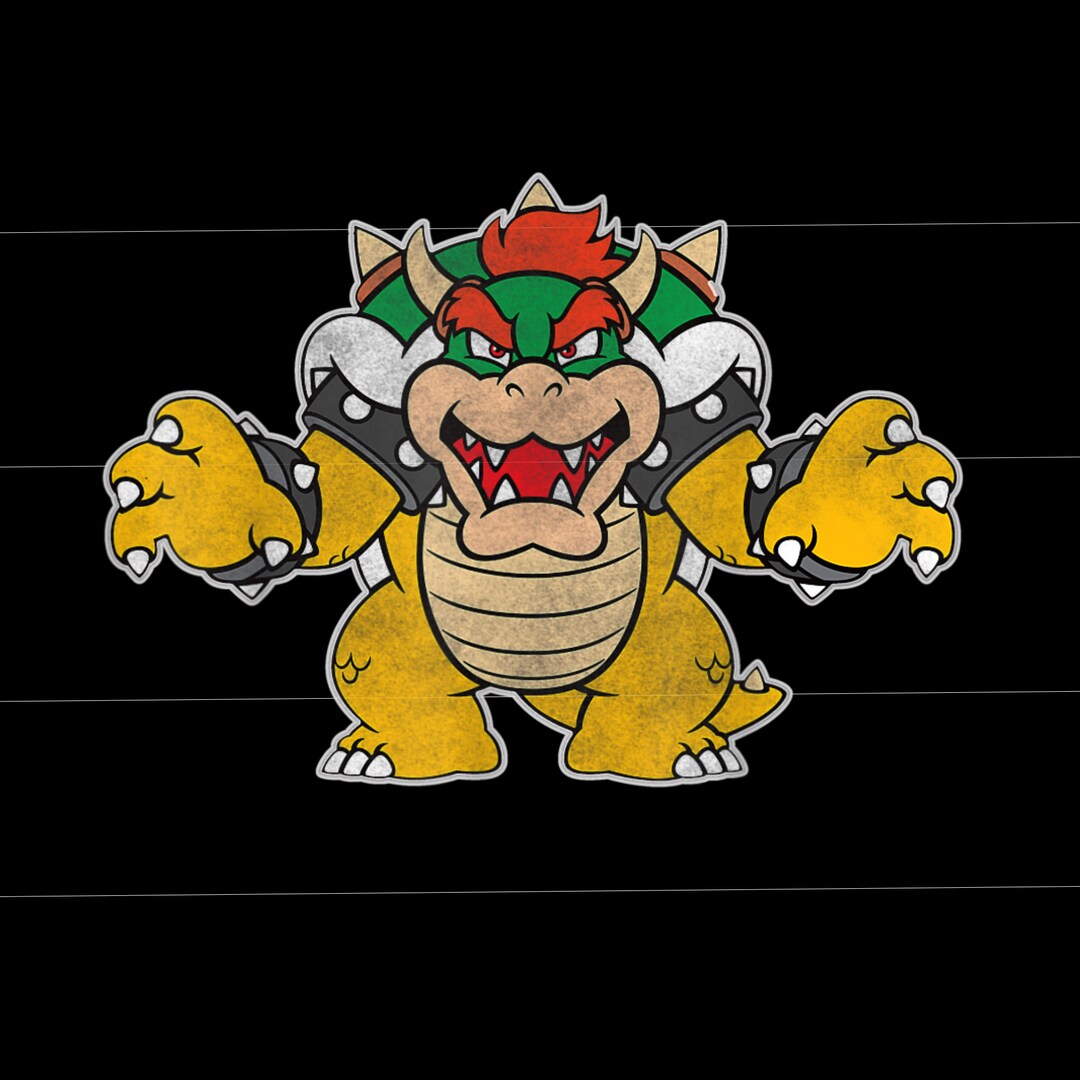 Bowser Png File Super Mario Bros Bowser Download Digital - Etsy