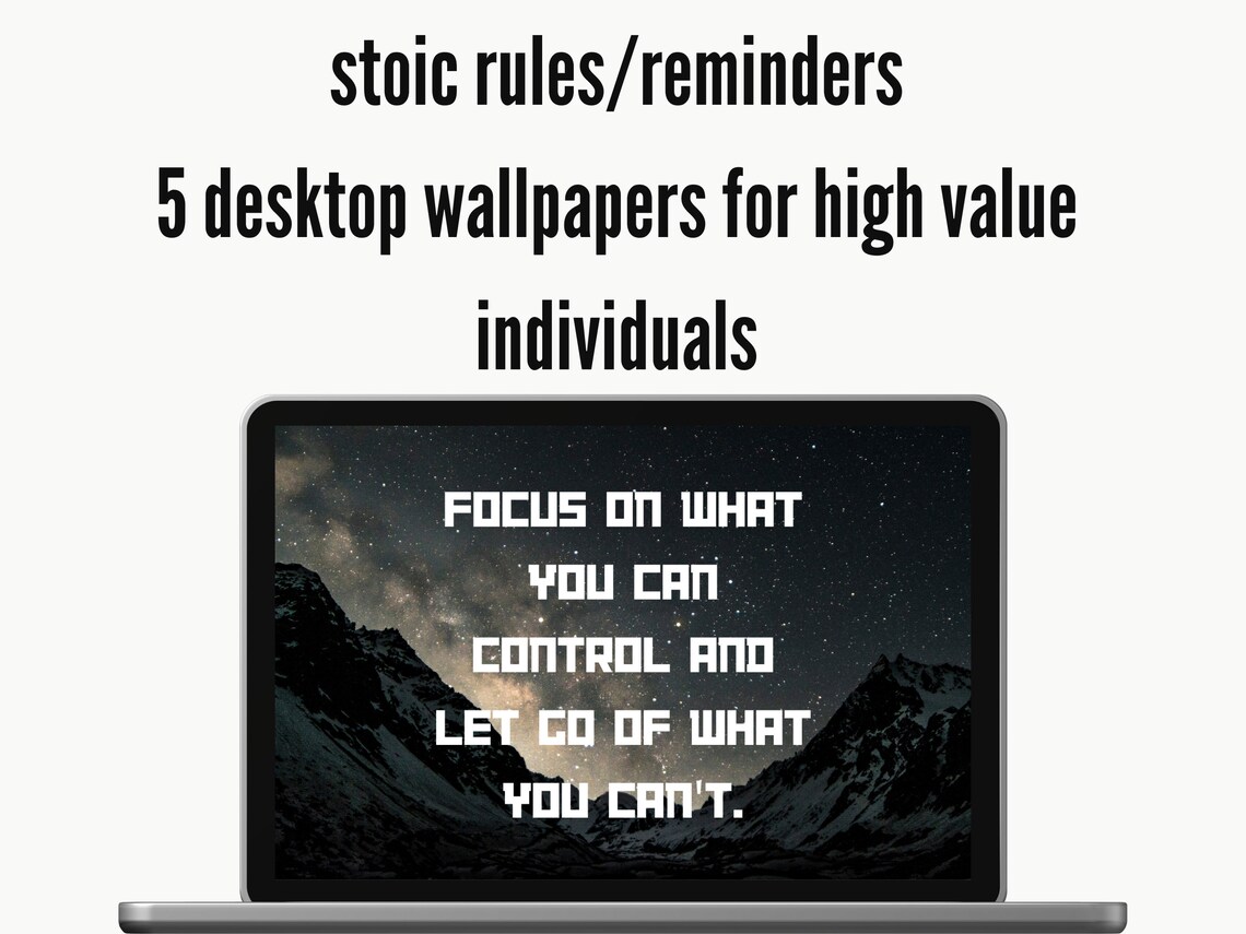 5 Desktop Wallpapers for High Value Individuals. Inspiring Stoic Rules ...
