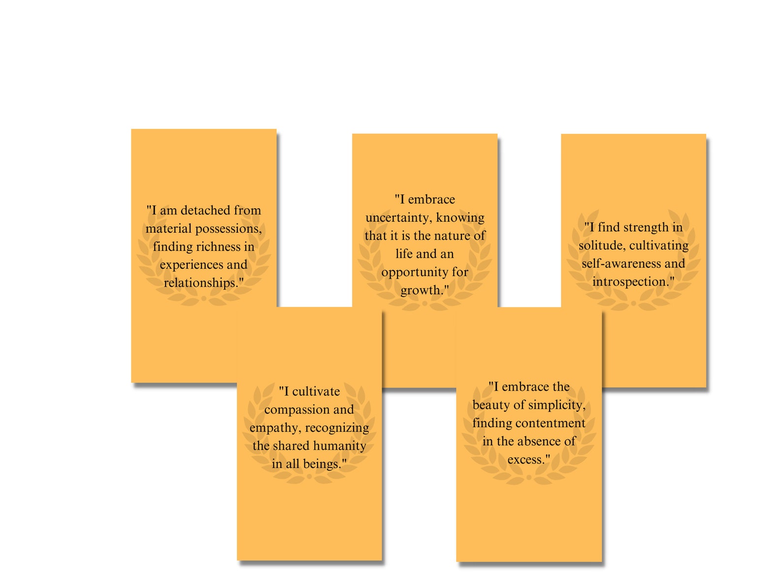30 Printable Affirmation Cards Inspired by Stoicism, Mindfulness ...