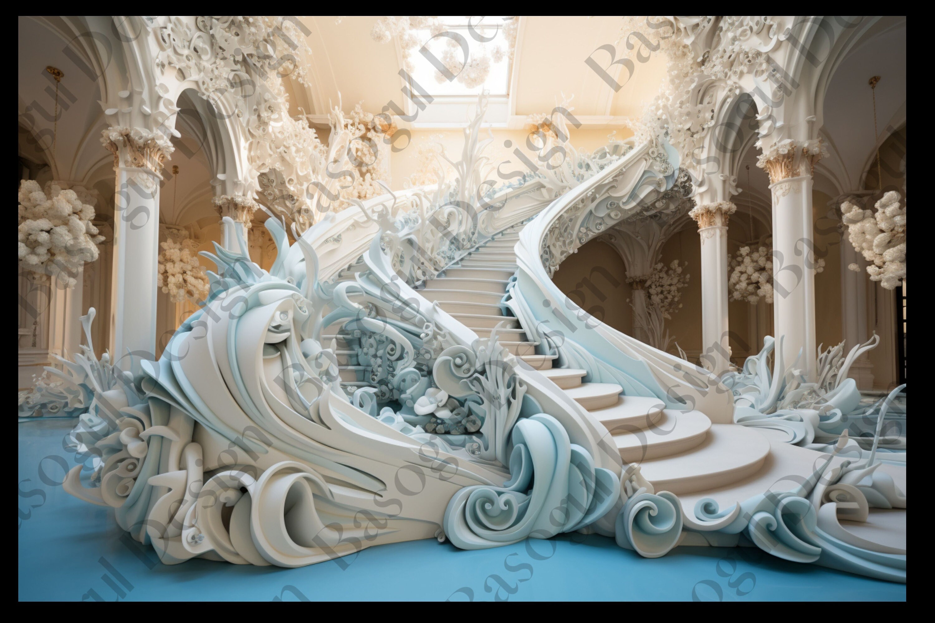 Abstract Staircase Wedding Backdrop Maternity Portrait - Etsy