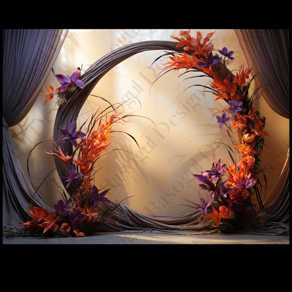 Bird of Paradise Maternity Digital Backdrop Photography Background ...