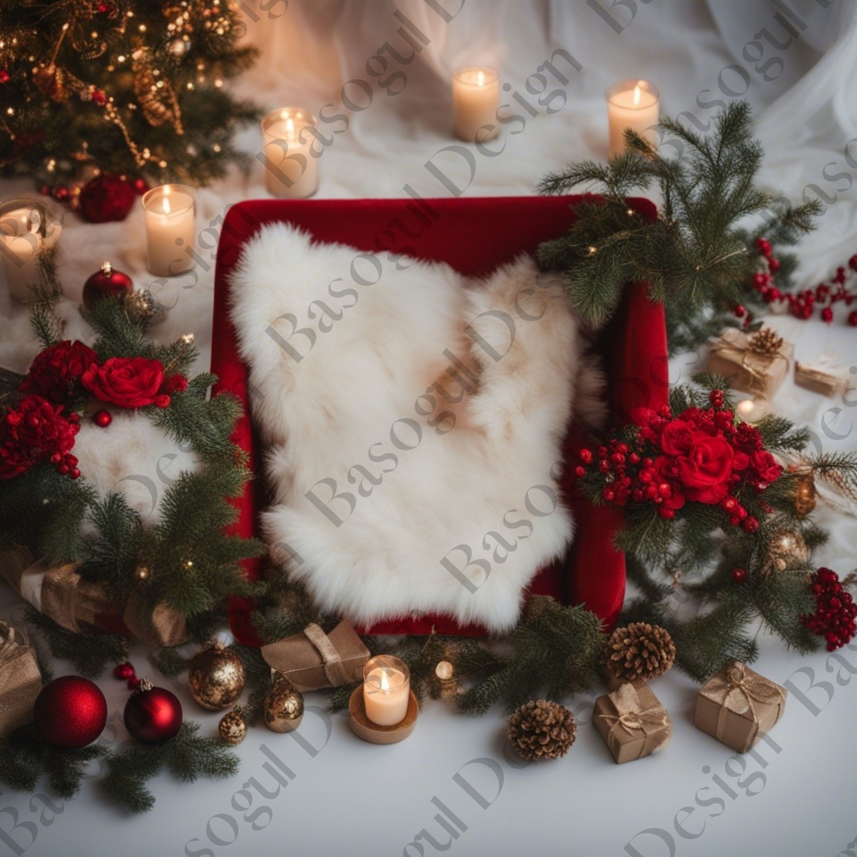 Christmas Newborn Digital Backdrop Photography Background Newborn Baby ...
