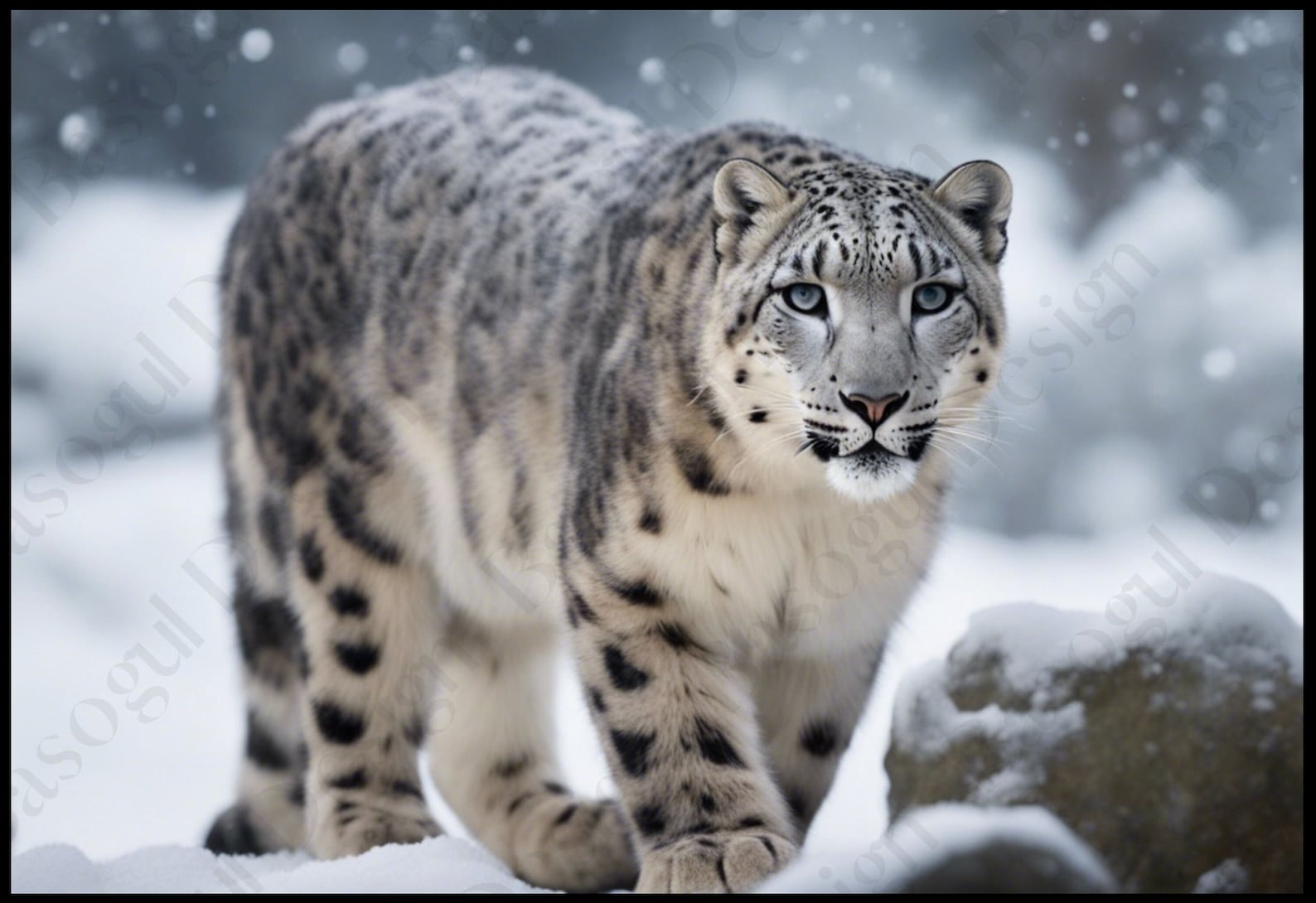 Snow Leopard Photography Stock Photos Cinematic Wildlife - Etsy