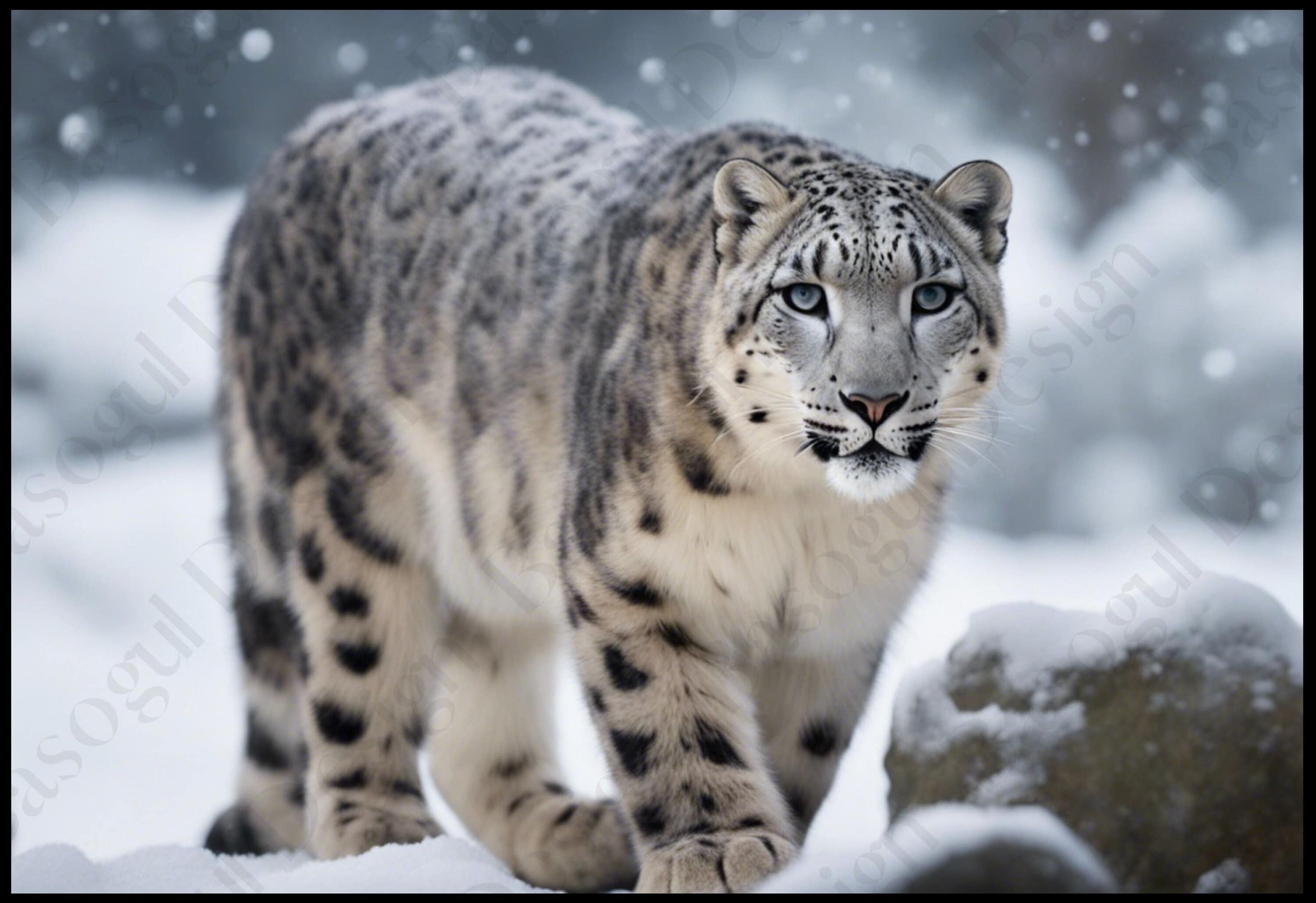 Snow Leopard Photography Stock Photos Cinematic Wildlife - Etsy