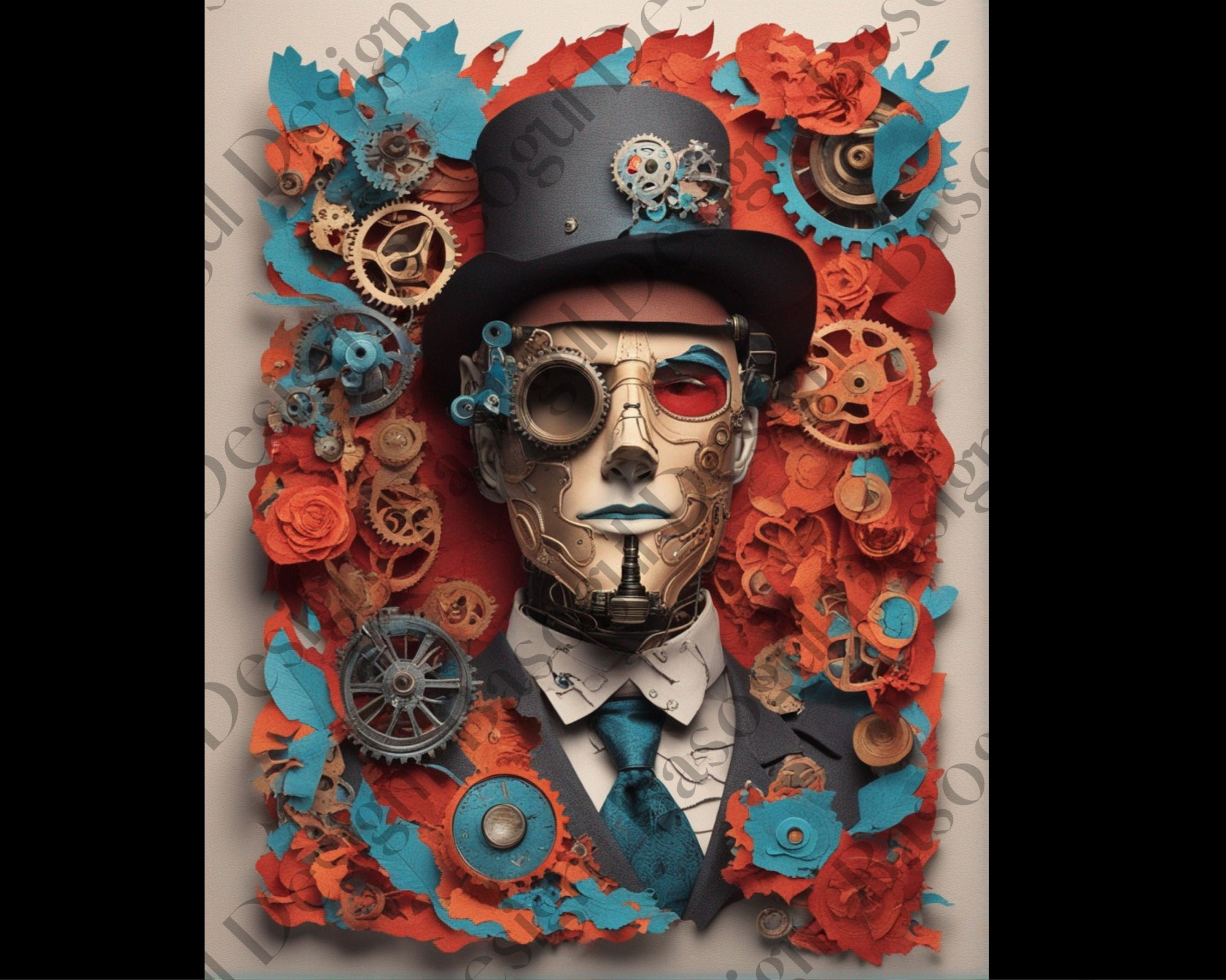 Steampunk Man Clipart: steampunk MAN Clipart - Etsy