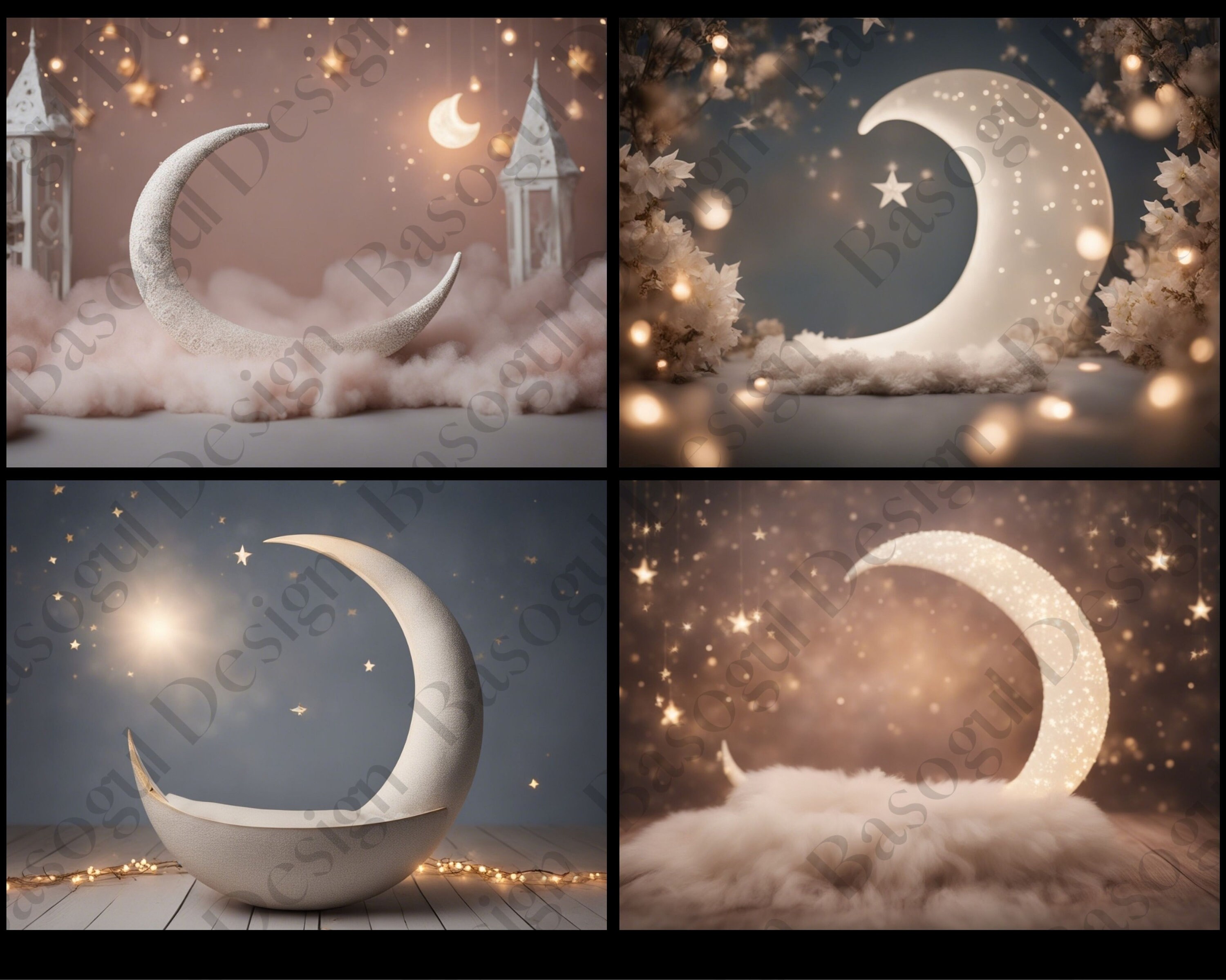Moon Newborn Digital Backdrop: newborn DIGITAL - Etsy