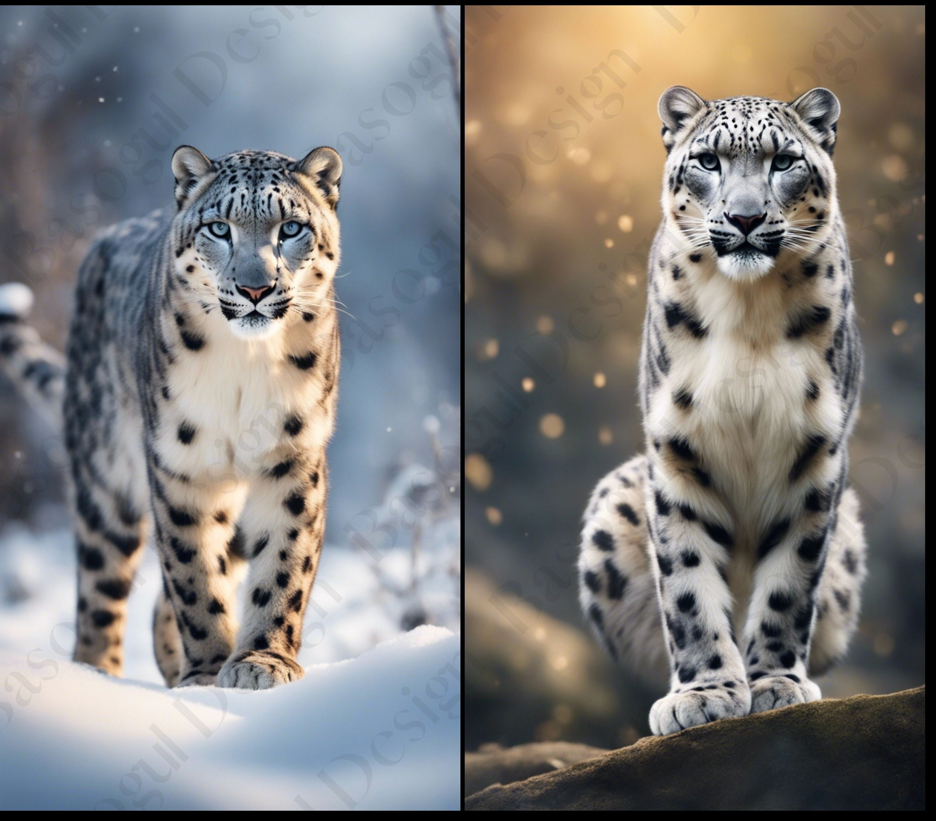 Snow Leopard Photography Stock Photos Cinematic Wildlife - Etsy