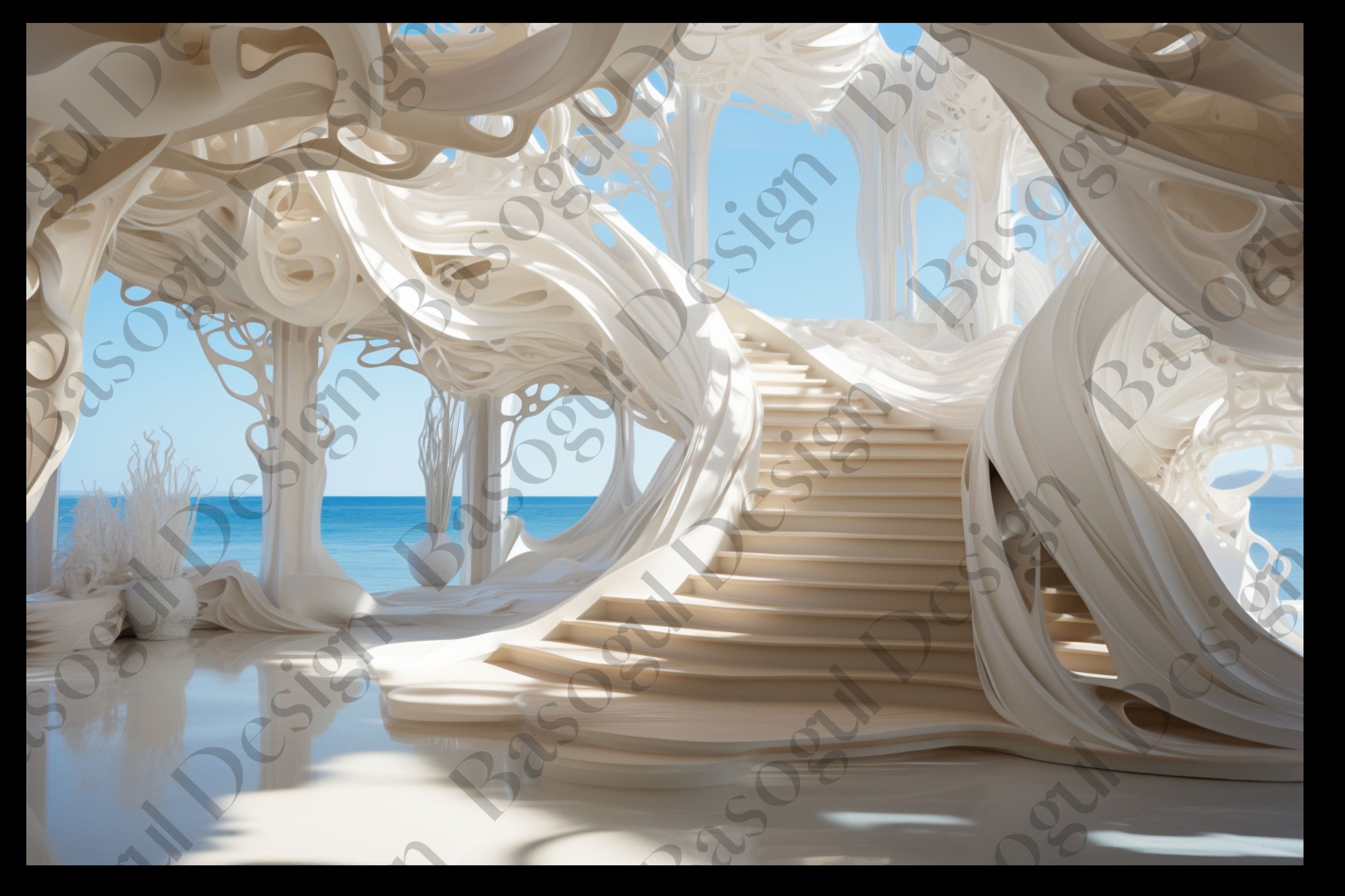 Abstract Staircase Wedding Backdrop Maternity Portrait - Etsy