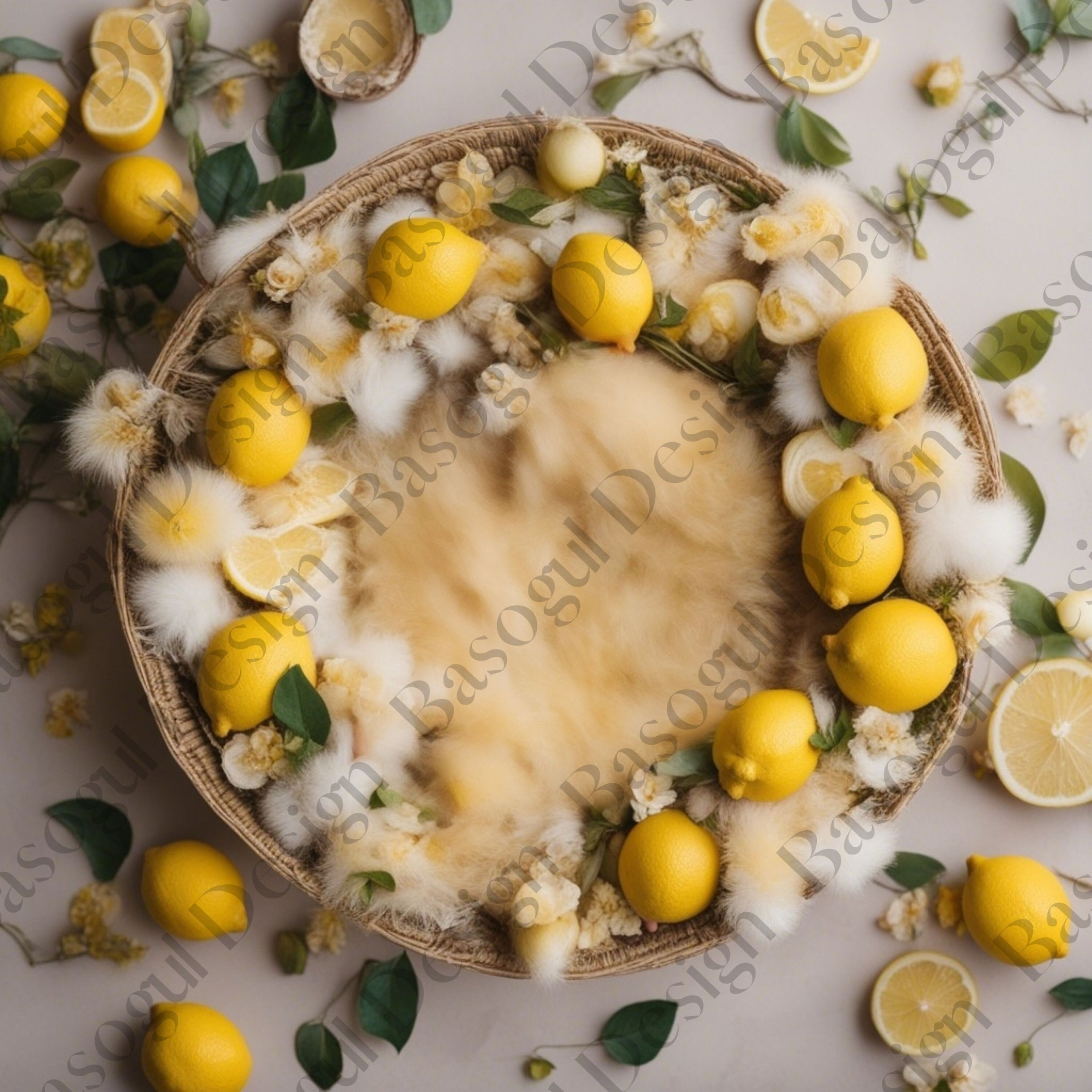 Lemon Newborn Digital Backdrop Photography Background Newborn Baby Boy ...