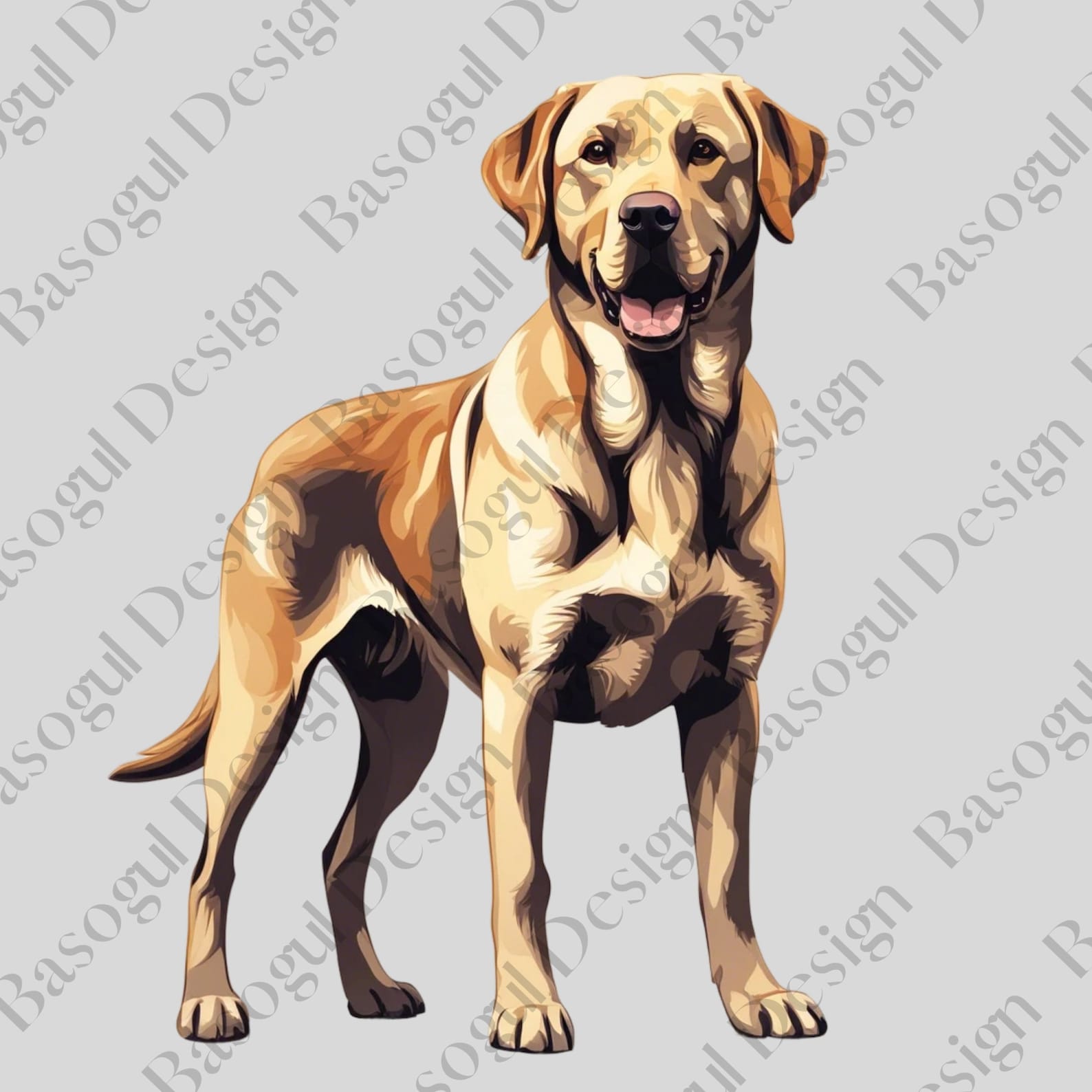 Labrador Retriever Clipart Png Dog Clipart Printable Labrador - Etsy