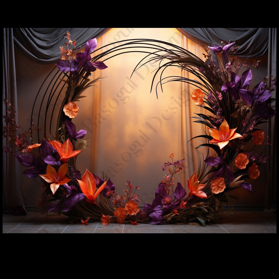 Bird of Paradise Maternity Digital Backdrop Photography Background ...