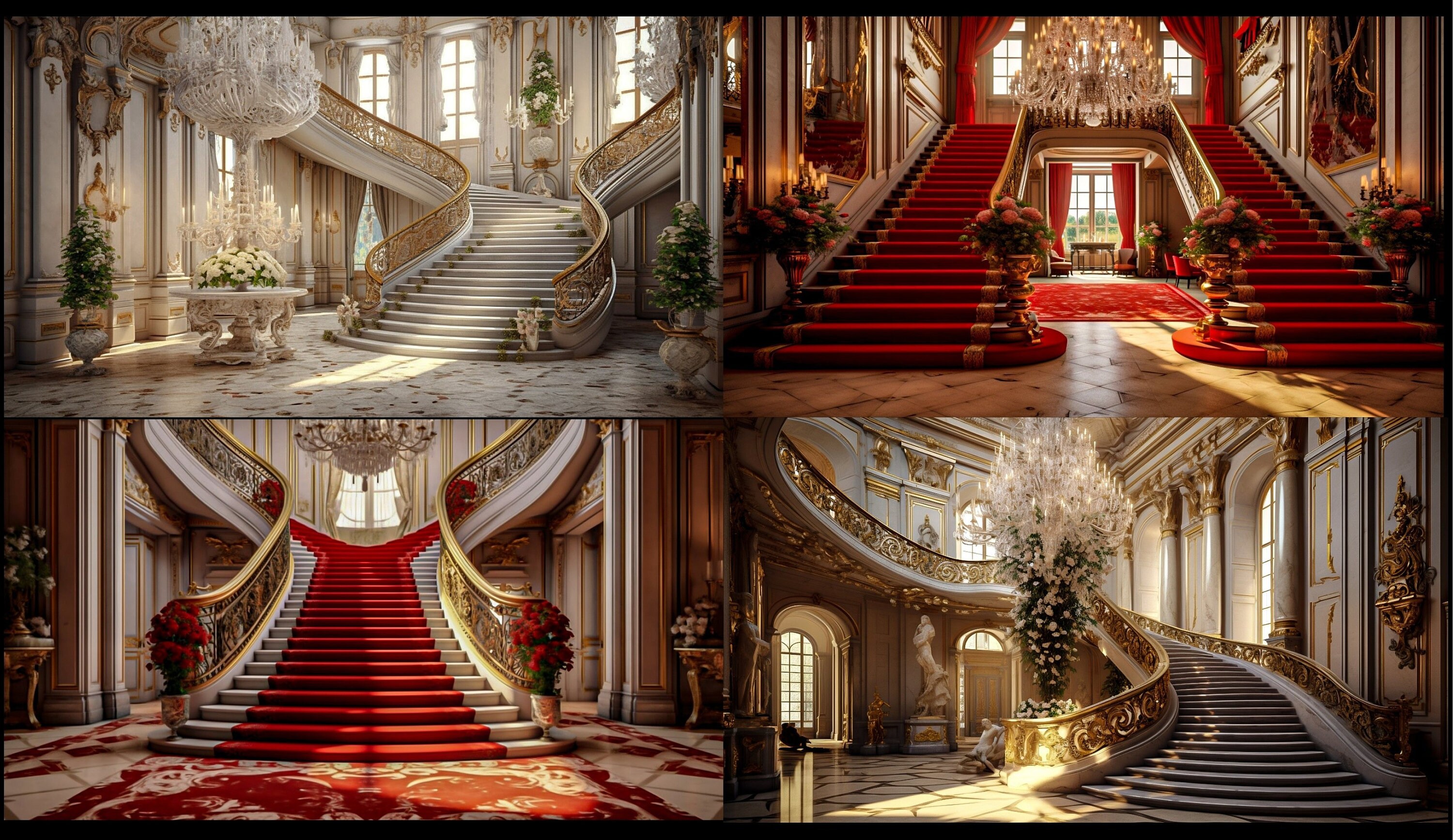 Staircase Wedding Digital Backdrop, Rococo Staircase, Stairs Wedding ...