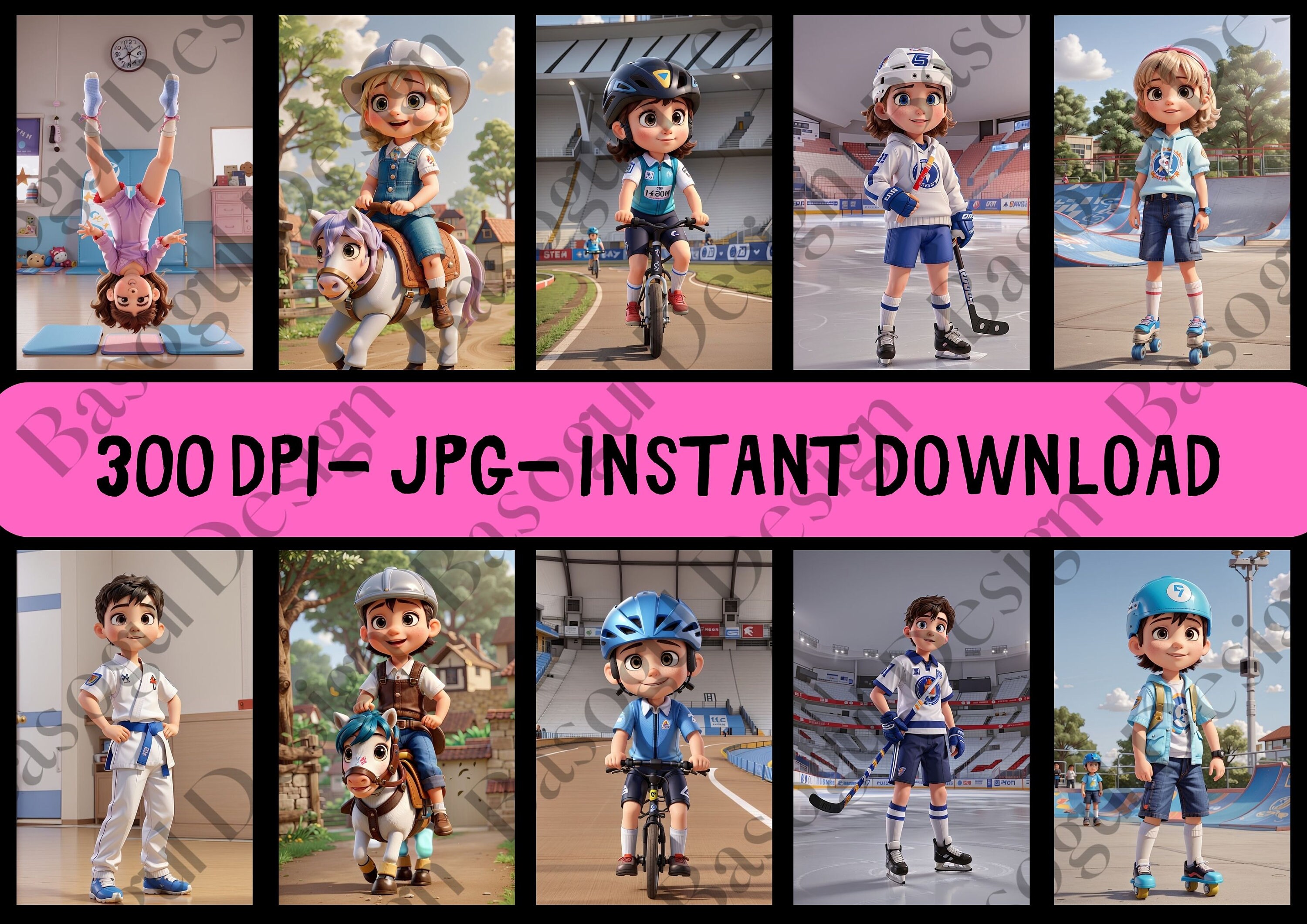 Sports Activities Flashcards for Kids, Printable Flashcards Preschool ...