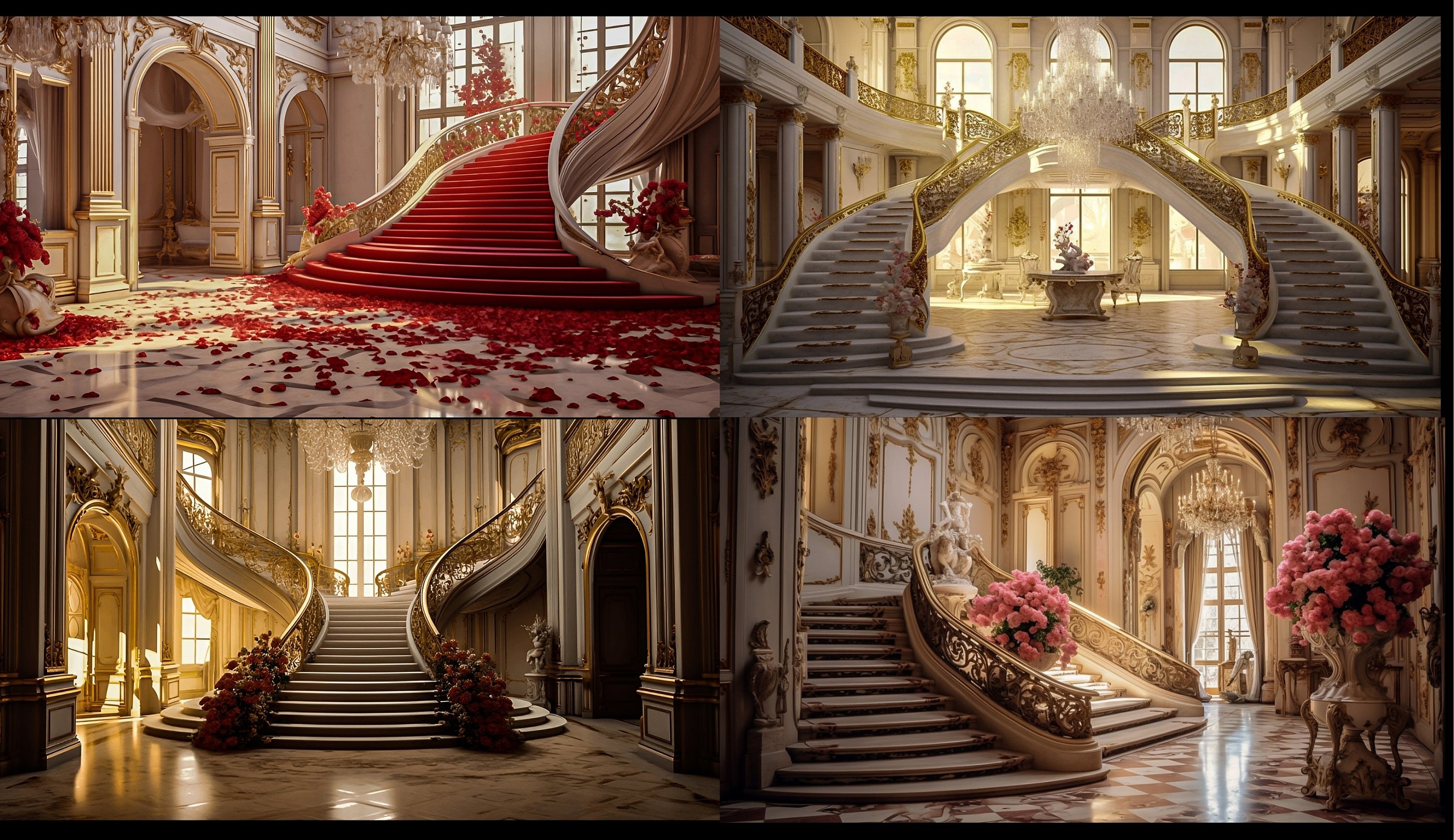 Staircase Wedding Digital Backdrop, Rococo Staircase, Stairs Wedding ...