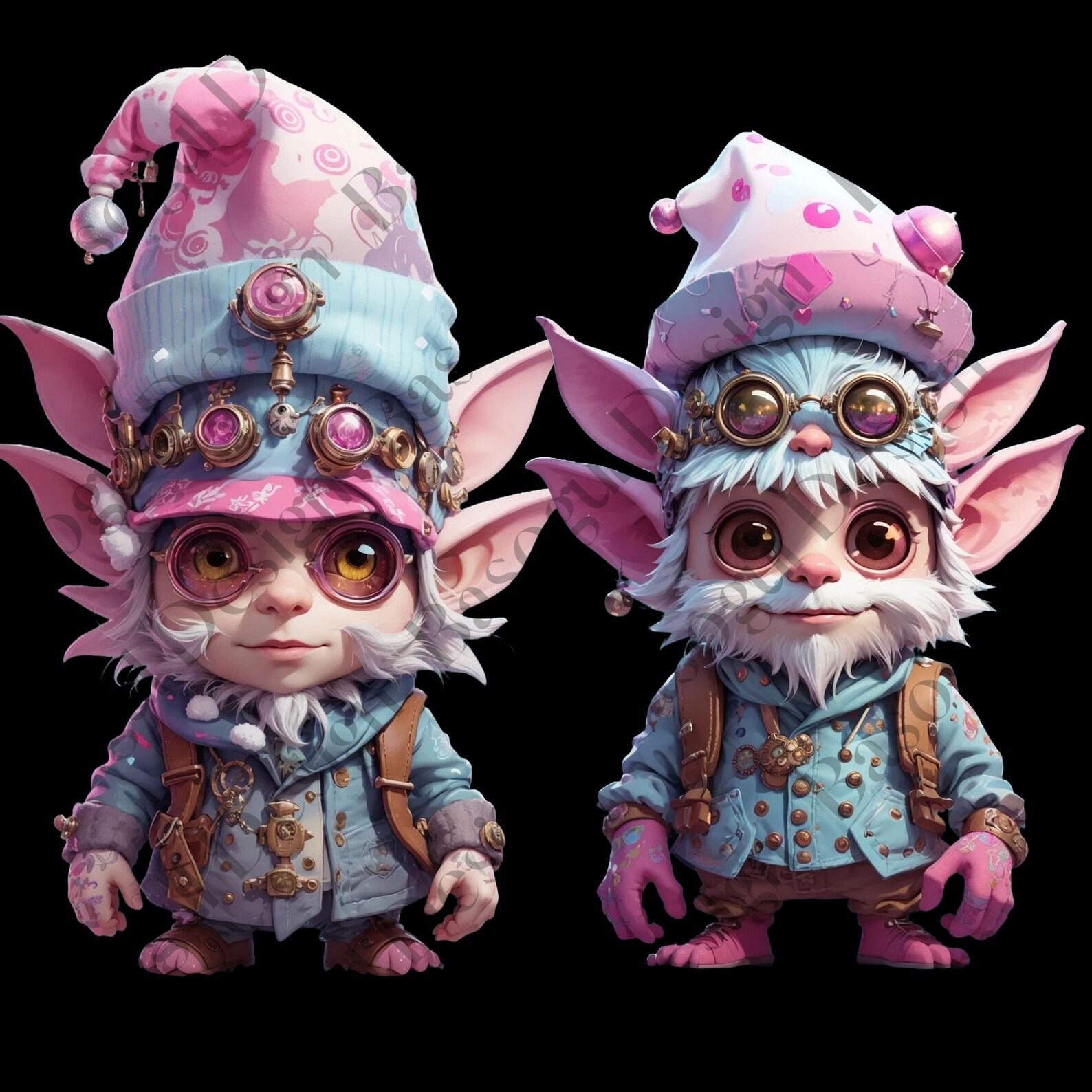 Steampunk Christmas Goblin Clipart Png 3d Chibi Goblin Clipart Cute ...