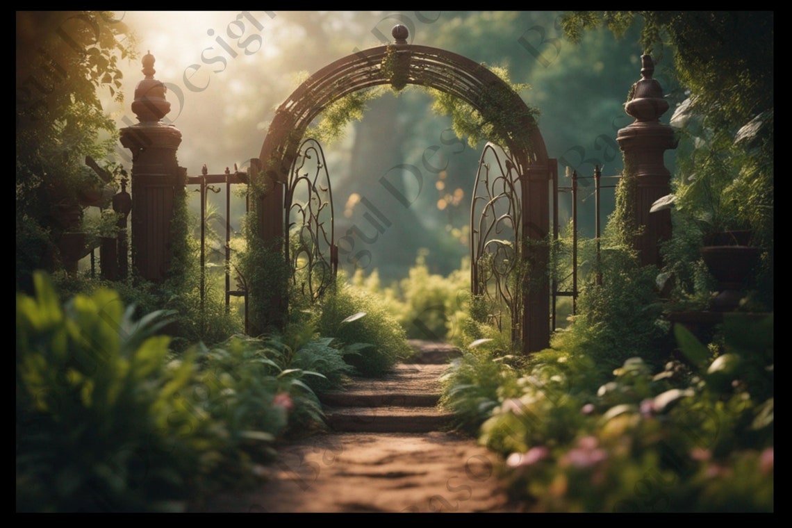 Garden Wedding Backdrop, Maternity Backdrop Forest Photo Shoot Portrait ...