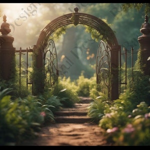 Garden Wedding Backdrop, Maternity Backdrop Forest Photo Shoot Portrait ...