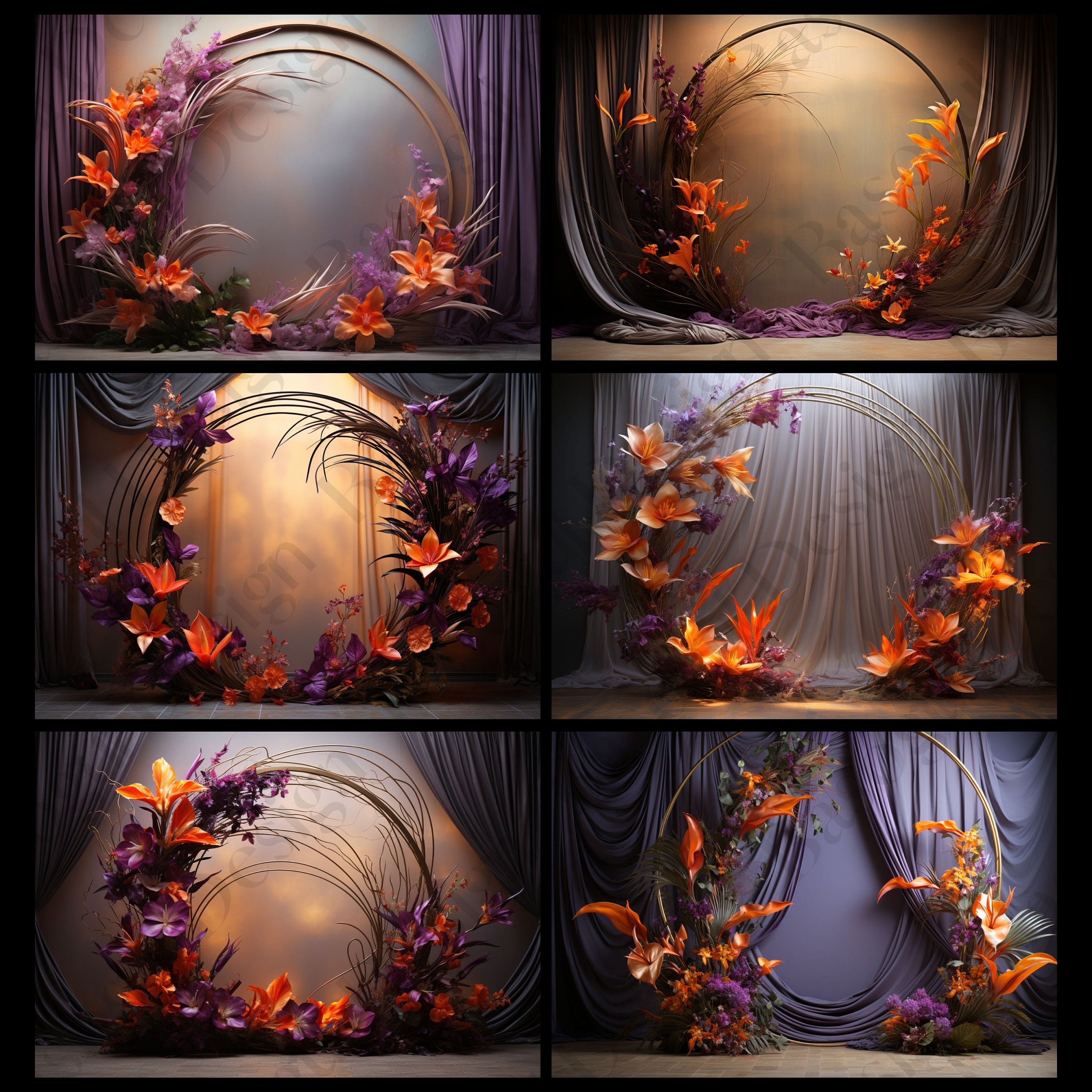 Bird of Paradise Maternity Digital Backdrop Photography Background ...