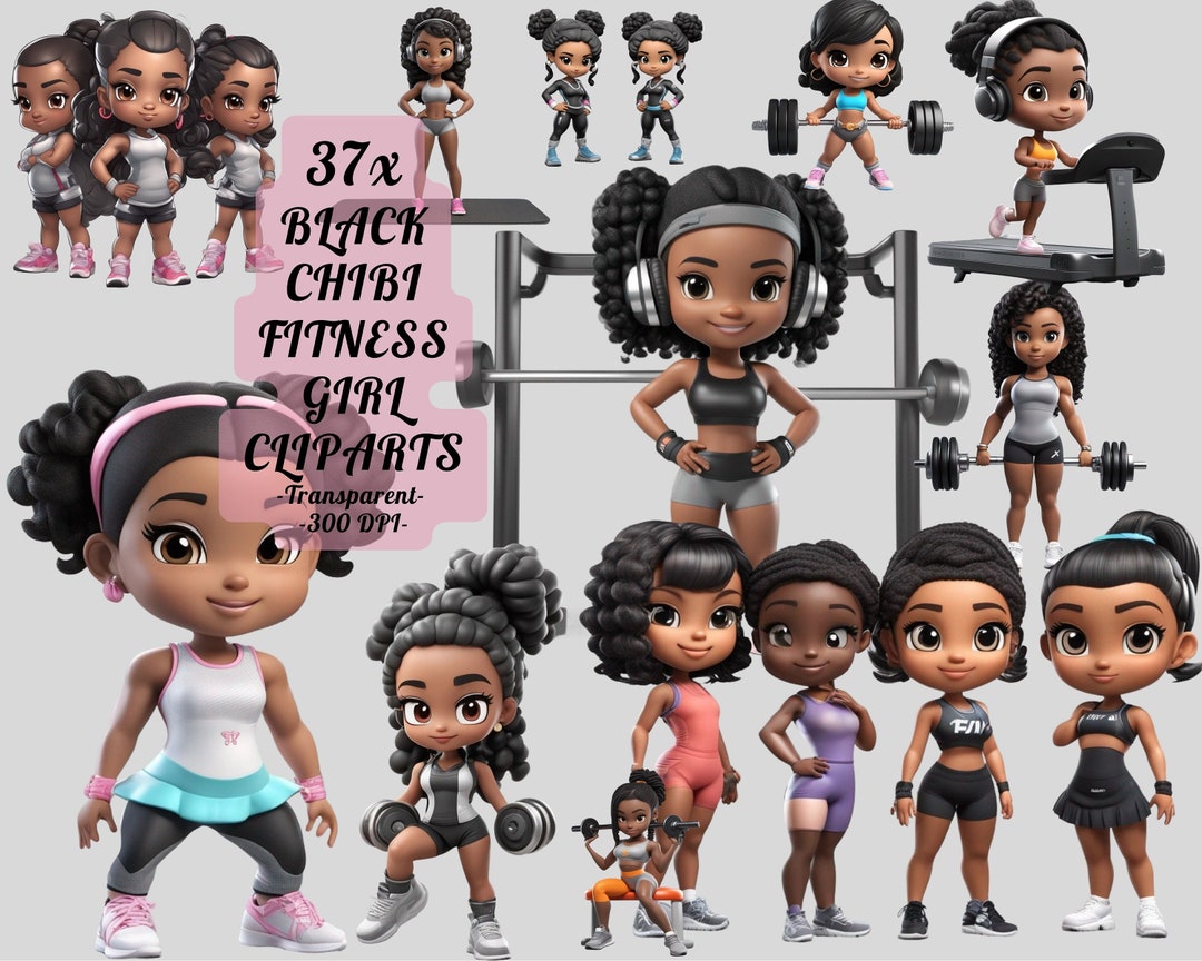 Fitness Girl Clip Art
