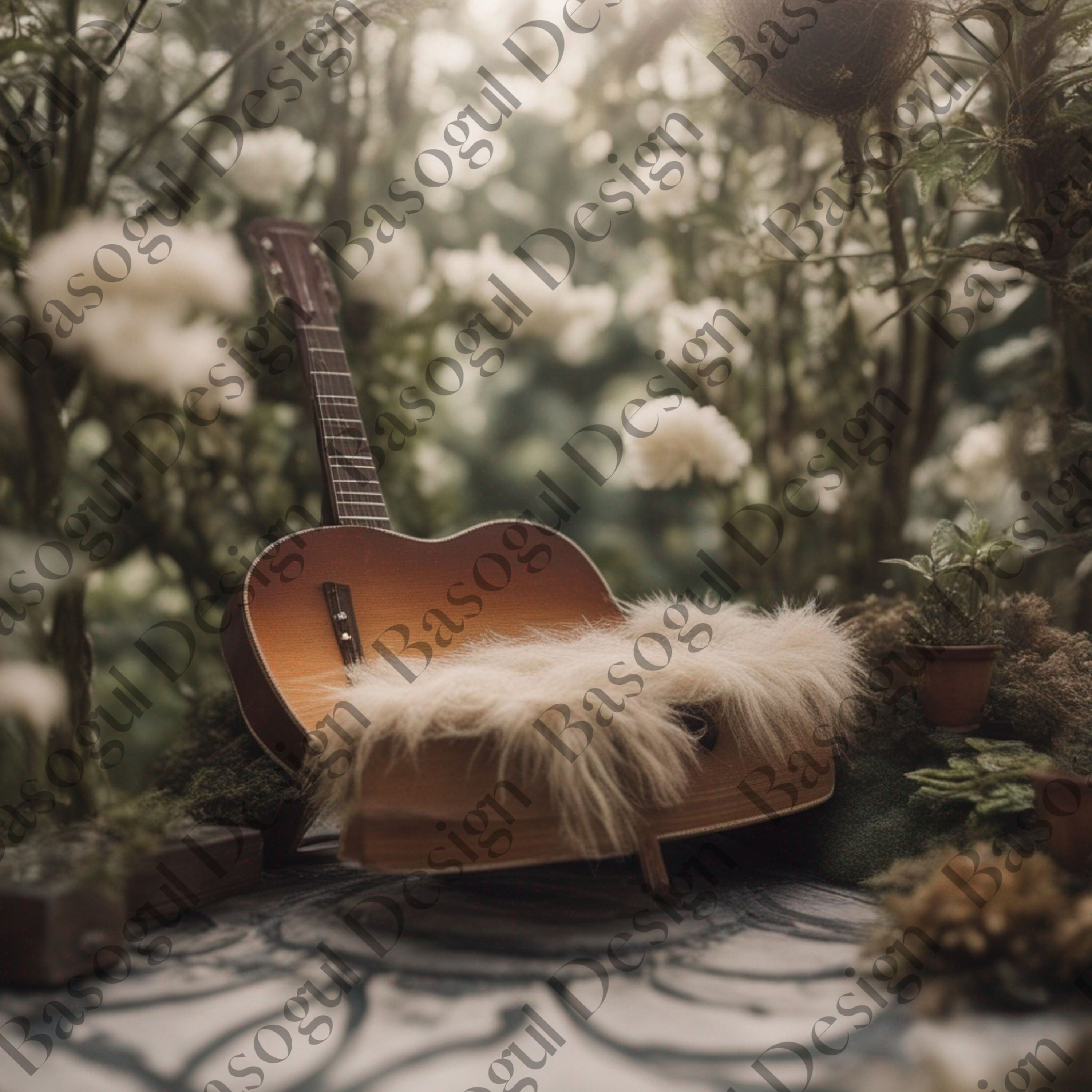 Newborn Digital Backdrop, Guitar, Baby, Girl, Boy, Newborn Photo Shoot ...