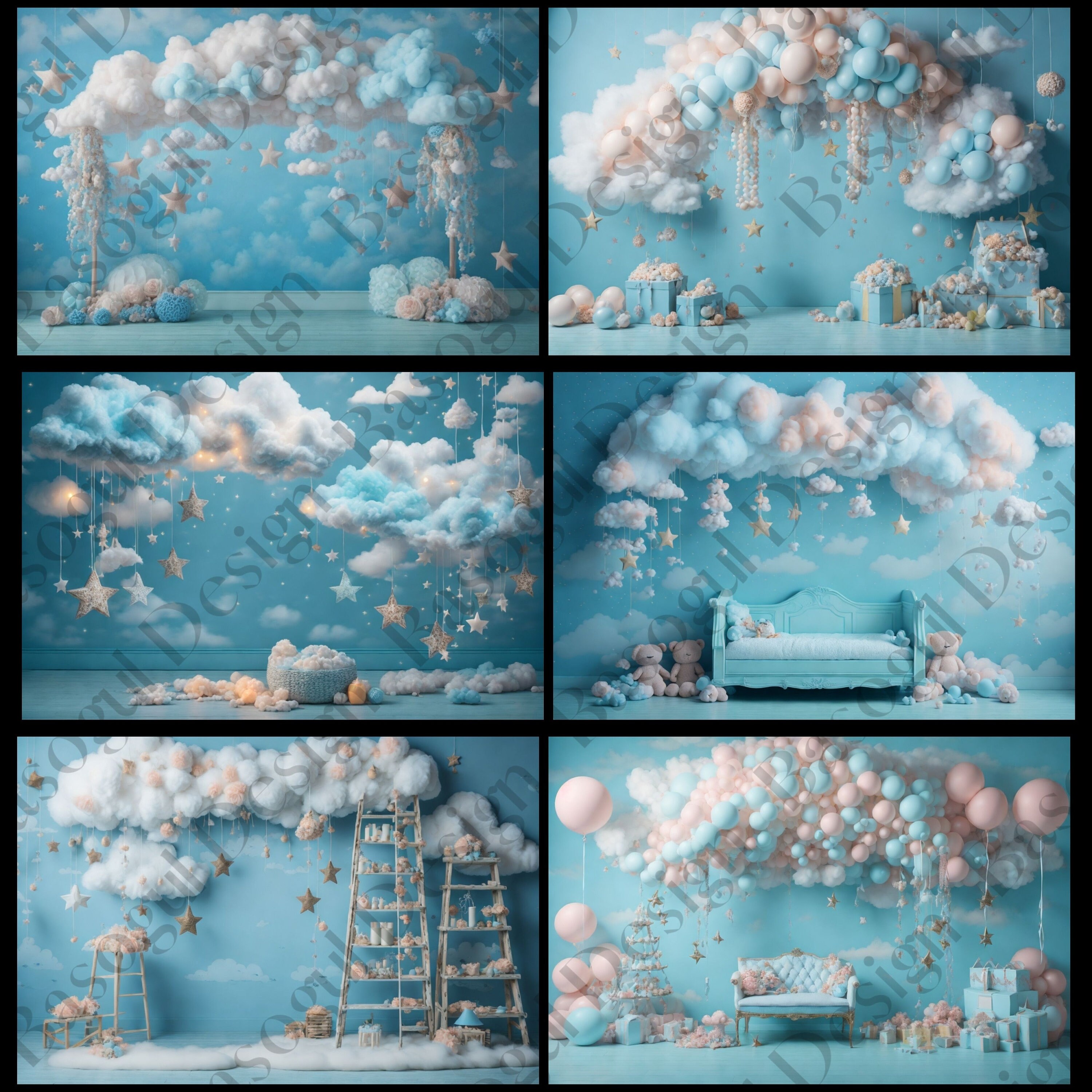 Whimsical Baby Digital Backdrop Photography (Download Now) - Etsy