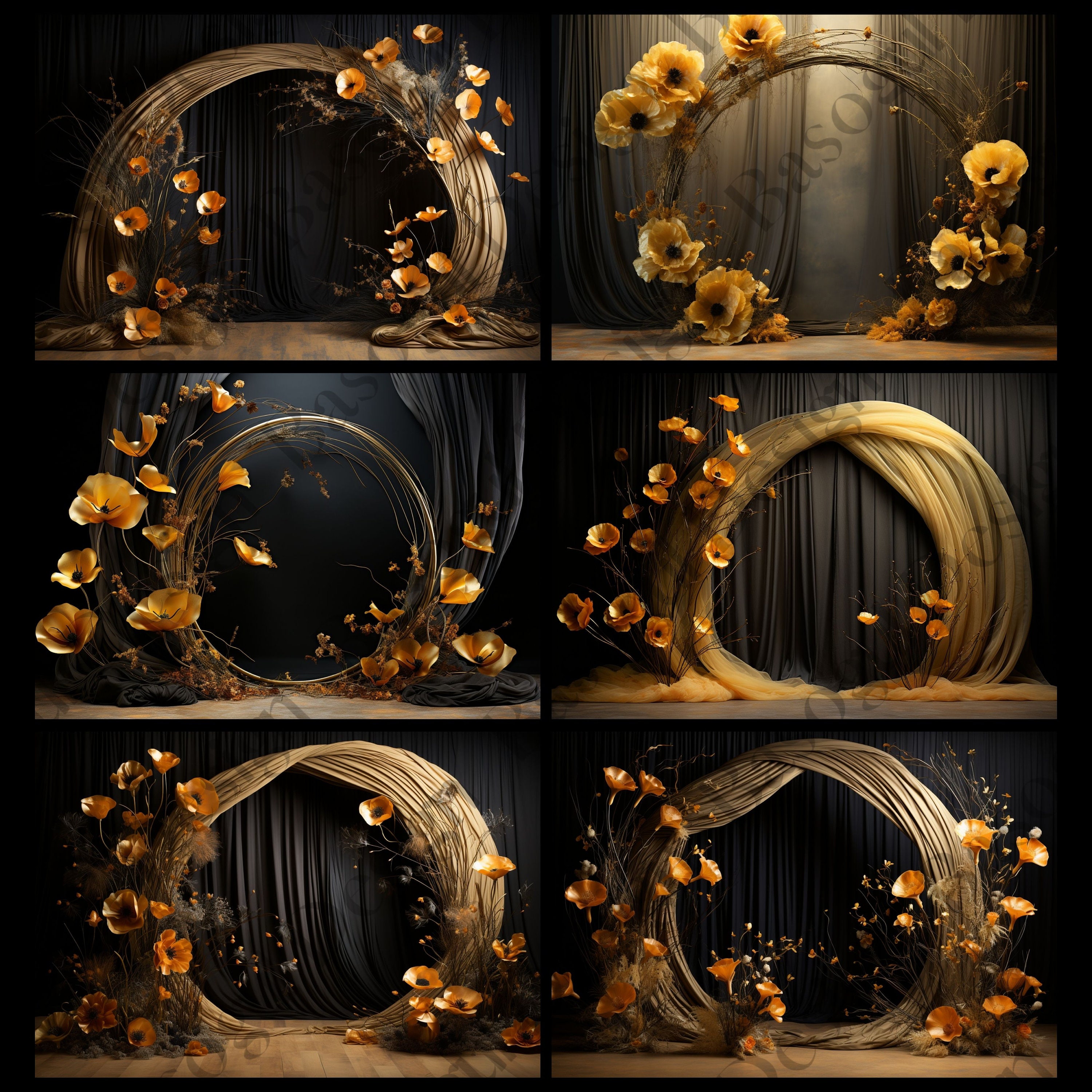 Goldenrod Maternity Digital Backdrop Photography Background Wedding ...