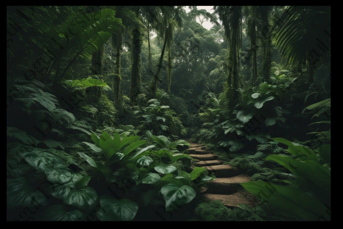 Tropical Forest Wedding Backdrop, Maternity Backdrop Forest Photoshoot ...