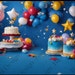 Baby Birthday Party Digital Backdrop Photography Background Birthday ...